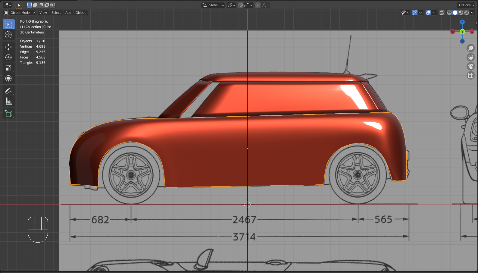 【Blender2.93】MINI Cooper S Part1 ボディのモデリング【Car modeling】 - クララボ ~Klala ...