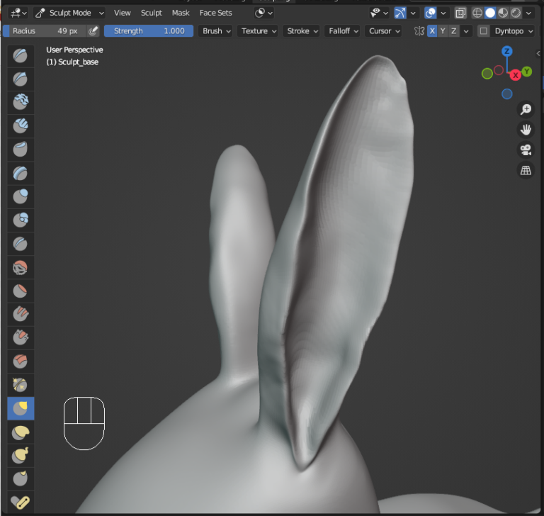 【Blender3.5】うさぎの作り方 Part3 細部のスカルプト・リトポロジー | クララボ ~Klala's Laboratory~
